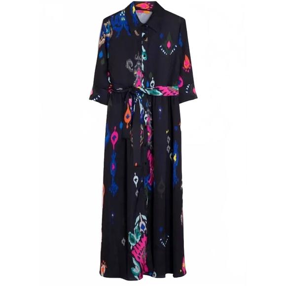 Vilagallo | Dresses | New Vilagallo Womens Ikat Dress In Multi | Poshmark